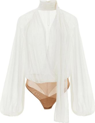 Elisabetta Franchi Robe Au Genou - Blanc