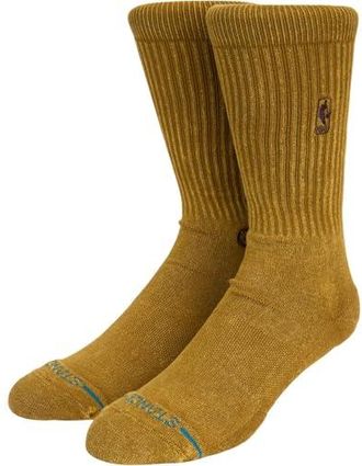 Stance NBA Logoman ST Crew Chaussettes, Dor&eacute; d&eacute;lav&eacute;, 43-47