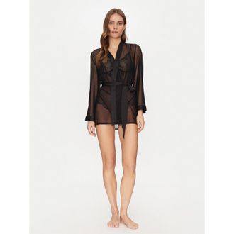 Hunkem&ouml;ller Bademantel Maxime 301490 Schwarz