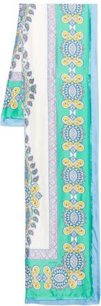 Etro Schal mit Paisleymuster - Grün