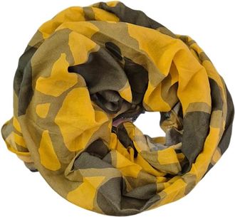 Manila Grace unisex, Accessoires, Orange, Taille: ONE Size Foulard en coton et soie