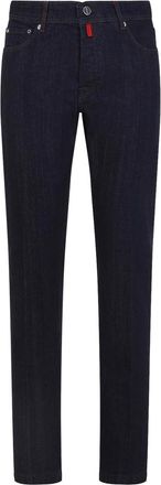 Kiton Jean Droit - Bleu Fonc&eacute;