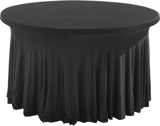 Oviala Bezug für Rundtisch für 6-8 Personen Schwarz