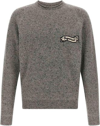 Dsquared2 Pull Col Rond - Gris