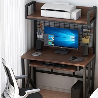 Generic Moderner Bürotisch,Computertisch Mit Tastaturablage Und Druckerablage,Gaming Tisch,Elektrischer Schreibtisch Für Home Office & Computer-Arbeitsplatz(W