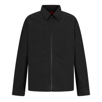 HUGO BOSS Hugo - Evalom Hemd f&uuml;r Herren, Oxford-Stil (Schwarz)