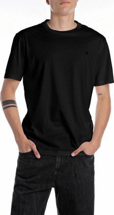 Replay T-Shirt mit Logostickerei auf der Brust