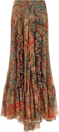 Etro Jupe Midi - Orange