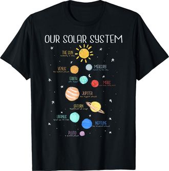 Trendy Apparel Trendy Our Solar System All Planets Colorful T-Shirt