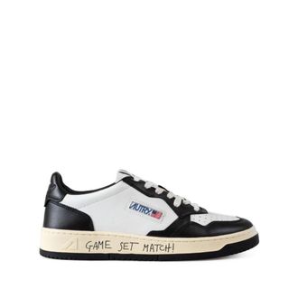 Autry Wei&szlig;e Sneakers Zweifarbiges Perforiertes Design - - Shoes - Herren - Schwarzk - 46 EU