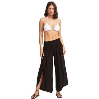 Seafolly Damen Hose Shirred Waist Wrap Pant