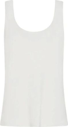 Seventy Femme, Tops, Beige, Taille: 38 FR Top canotta en cady cr&ecirc;pe viscose