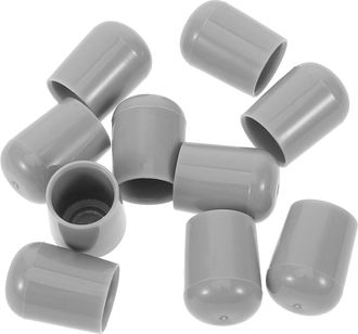 SOLUSTRE 10 St&uuml;ck Stuhlbeinschoner f&uuml;r Hartholzb&ouml;den rutschfeste M&ouml;belgleiter aus Langlebigem Kunststoff Bodenschutz f&uuml;r Tisch und Stuhlf&uuml;&szlig;e Graue M&ouml;belfu&szlig; Abd