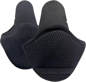 Generic Lot de 2 paires de cache-oreilles pour casque de moto, coussinets dhiver amovibles avec protection contre le vent pour lisolation du vent, &eacute;quipement 