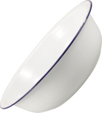 Minkissy Emaille-Fu&szlig;bad Campingbecken Sitzbad fu&szlig;bad becken Obstwaschbecken Obstschale emaille waschbecken Retro Fu&szlig;badewanne Fu&szlig;eimer zum Einweichen der F&uuml;&szlig;e 