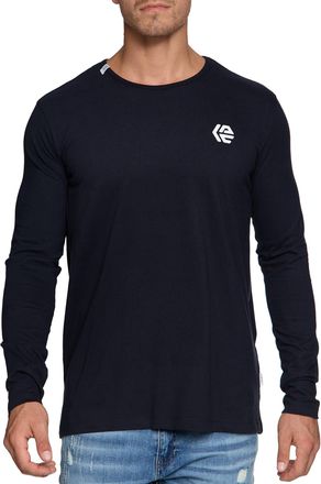 Indicode Herren INTrense Langarmshirt aus Baumwolle | Herrenshirt Langarm Longsleeve Shirt Männer Black, XXL