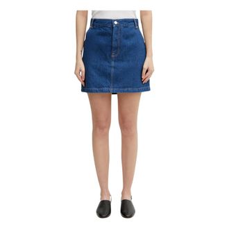 Maison Kitsun&eacute; Denim Minirock - - Skirts - Damen - Blau - W28