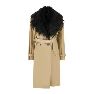 Fendi Trenchcoat - - Coats - Damen - Beige - XS