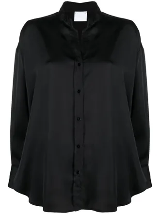 Merci chemise boutonn&eacute;e &agrave; manches longues - Noir