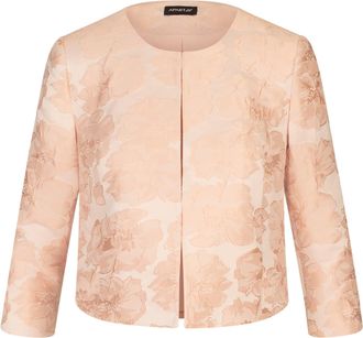 Apart Fashion APART Jacquard Bolero aus mattgl&auml;nzendem Jacquard mit Allover Blumen, Rose, 38