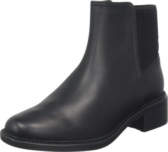 Clarks Damen Maye Palm Chelsea-Stiefel, Black Leather, 35 EU