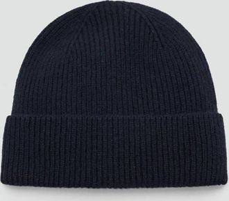Mango Bonnet en m&eacute;lange de laine c&ocirc;tel&eacute;e bleu marine - Homme - Taille unique - MANGO MAN