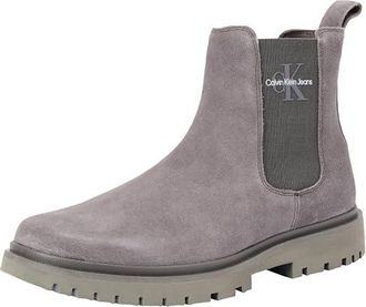 Calvin Klein Jeans Homme EVA Boot Mid Chelsea Iconic DR YM0YM01080 Bottes, Gris (Triple Charcoal Grey), 45.5 EU