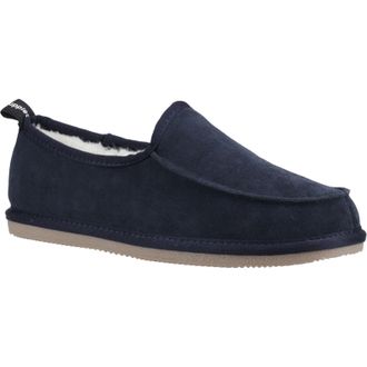 Hush Puppies Charles Wildleder Herren Navy Hausschuhe