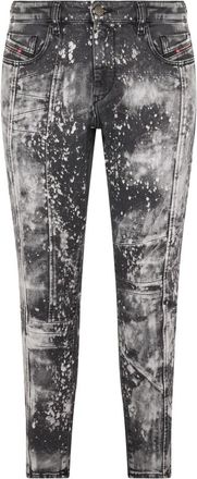 Diesel Homme, Jeans, Gris, Taille: W36 Pantalon en denim coupe skinny effet peinture