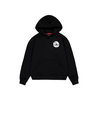 Alpha Industries Alpha Industries Damen Logo Hoodie BP Kapuzenpullover, Black, M