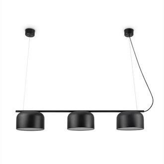 Paco Home Paco Home - Lampes led Suspension Lampadaire Plafonnier D&eacute;co Salon Liseuse Bureau E27 Noir, Pendelleuchte 3-Flammig - Schwarz (de)