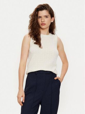 Tommy Hilfiger Weste WW0WW43956 &Eacute;cru Regular Fit