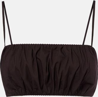 Staud Cropped-Top Fiore aus Baumwolle