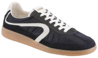 Verbenas Sneaker VERBENAS SIMON, Herren, Gr. 41, dunkelblau, wei&szlig;, Leder, Textil, unifarben mit Farbeinsatz, Schuhe Sneaker, Retrosneaker, Schn&uuml;rschuh, Freizei