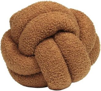furn. Boucle Knotenkissen, Polyester, Ingwer, 30 x 30 cm