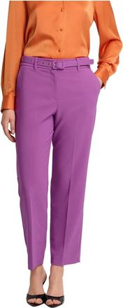 Kocca Femme, Pantalons, Violet, Taille: 46 FR Pantalon Sophistiqu&eacute; Monocolore Longueur Cheville