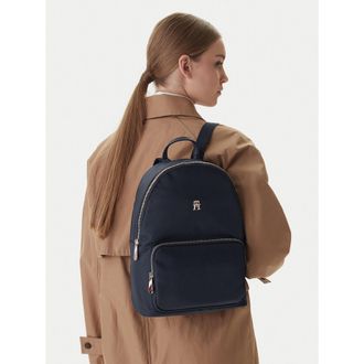 Tommy Hilfiger Rucksack Tommy Hilfiger Poppy Th Backpack AW0AW15641 Dunkelblau