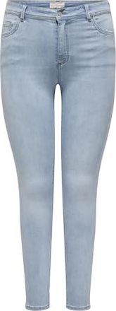 Only Carmakoma Carsally Mid Skinny DNM Bj639 Noos, Bleu Jeans Clair, 48W / 32L Femmes