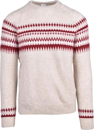 Eleventy Homme, Pulls, Beige, Taille: 2XL Maglione Girocollo