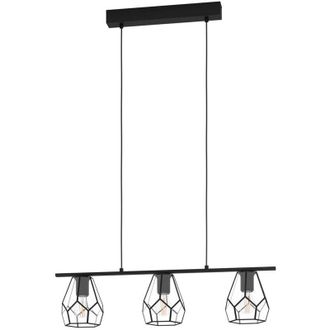 Eglo Suspension EGLO Mardyke Noir 3xE27 40W