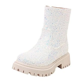 Generico Bottines marron pour femmes &agrave; talons hauts pour femmes &agrave; la mode Bottes d&eacute;contract&eacute;es &agrave; fermeture &eacute;clair lat&eacute;rale en cuir &agrave; talons bas de style britan