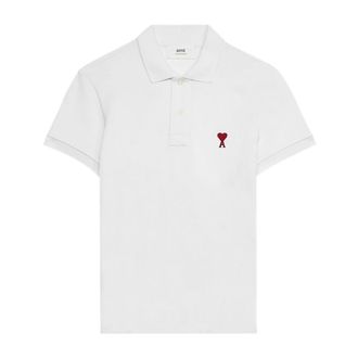 Ami Polo Ami de Coeur - Homme - Tops - Blanc - Taille: S