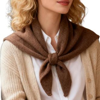 Generic &Eacute;charpe triangulaire streetwear - &Eacute;charpe enveloppante confortable en m&eacute;lange de coton, &eacute;charpe &eacute;l&eacute;gante pour femme, accessoire de mode durable avec s