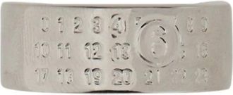 Maison Margiela unisex, Accessoires, Gris, Taille: XL Minimal Numeric Cuff Ring