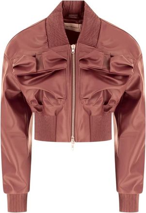 Viktor & Rolf Veste &agrave; poches pliss&eacute;es - Femme - Vestes - Rouge - Taille: 40 FR