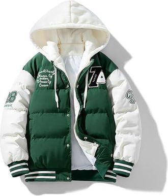 Generic Blouson Homme Beige Manteau De Ski pour Homme Marque De Manteau Homme Blouson Homme Chaud Doudoune Homme Mi Saison Veste Motard en Cuir Homme Veste Co