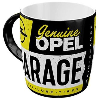 Nostalgic Art Tasse &agrave; caf&eacute; r&eacute;tro, Opel - Garage - Id&eacute;e de cadeau pour fans de voitures, en c&eacute;ramique, Design vintage, 330 ml, Color&eacute;e