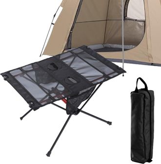 Generic Outdoor Faltbarer Tisch | Leicht Und Mit Einer Tragetasche,Faltbarer Tisch F&uuml;r Den Garten - Fuer Indoor Grillen Terrasse Garten Camping Picknick Angel