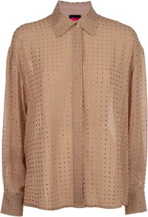 Pinko Pinko, Femme, Blouses et Chemises, Rose, Taille: 40 FR Chemise &agrave; clous
