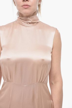 SA SU PHI Satin-Jumpsuit mit Schleifendetail am Hals Sa Su Phi